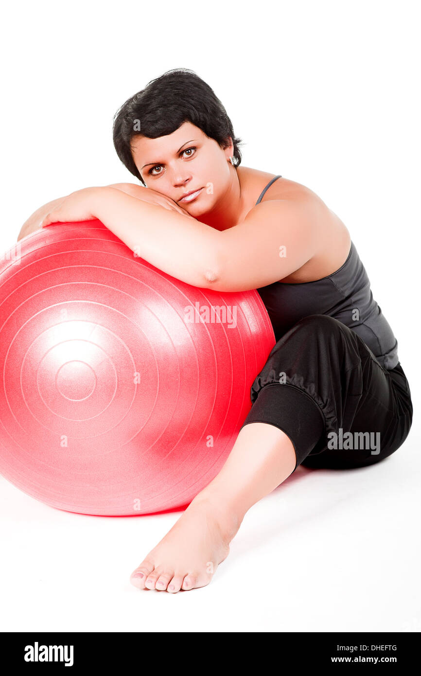 fitness for fat woman Stock Photo - Alamy