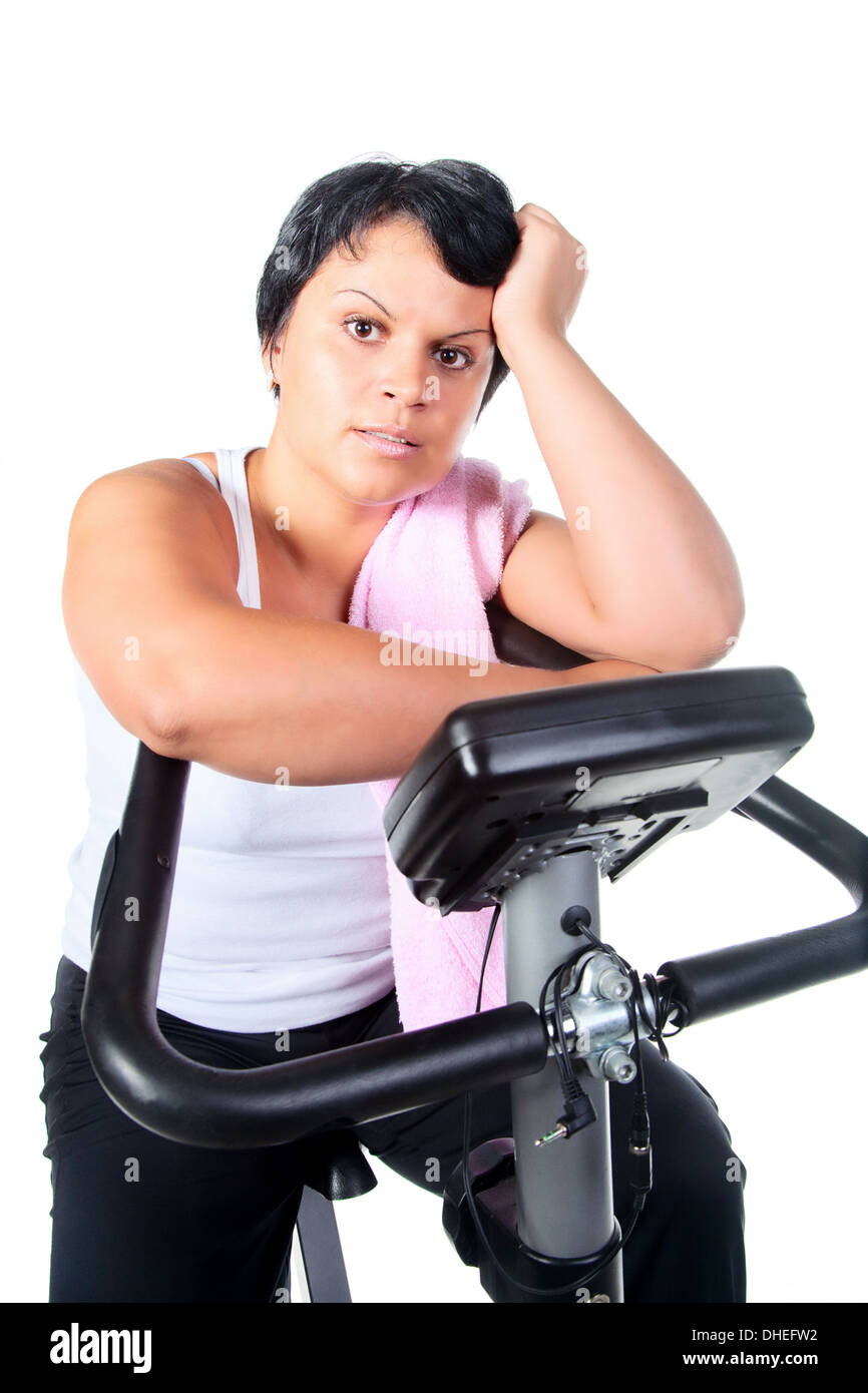 fitness for fat woman Stock Photo - Alamy