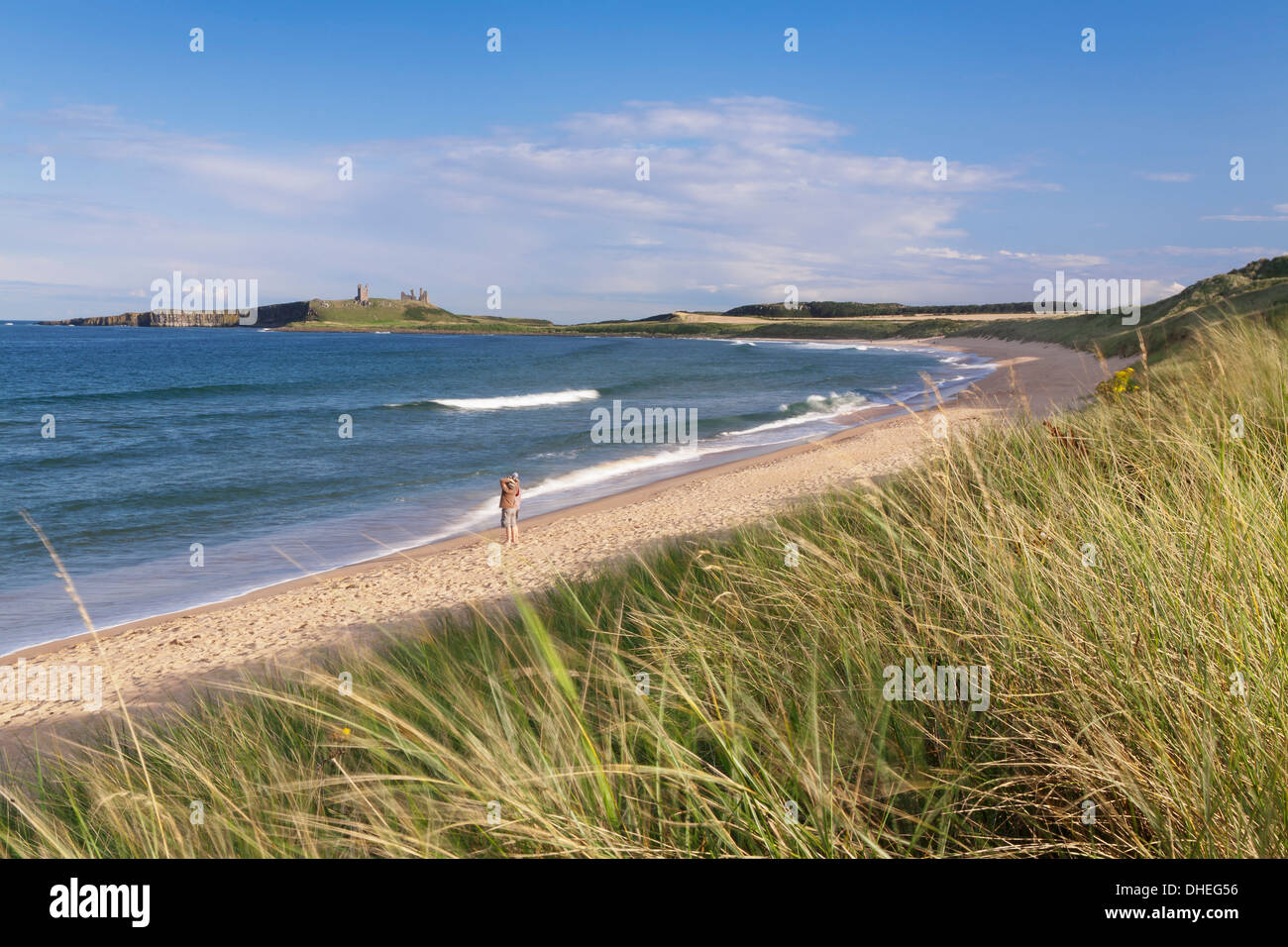 Dunstanburgh Castle and Embleton Beach, near Dunstanburgh ...