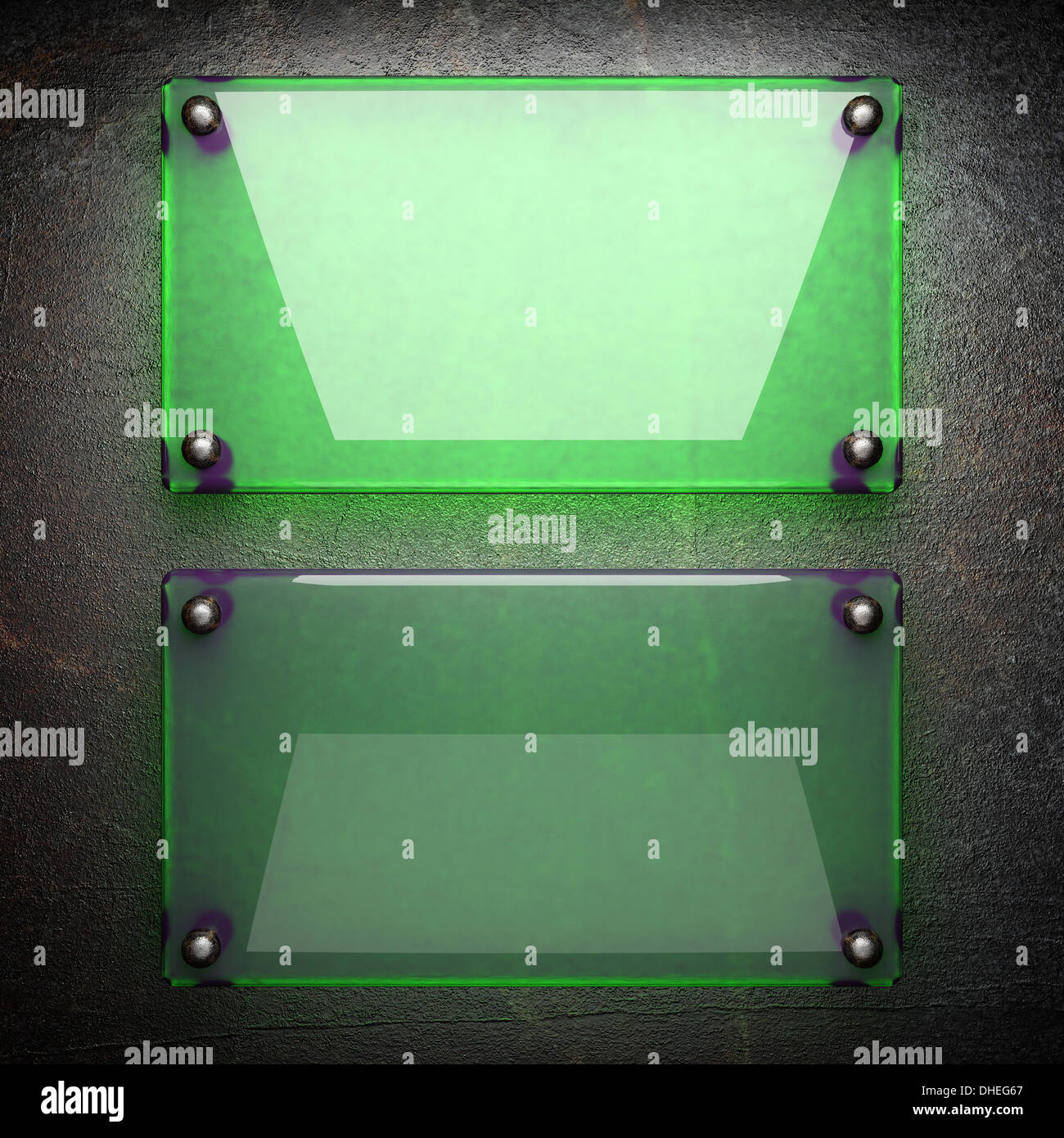 glass on metal wall Stock Photo - Alamy
