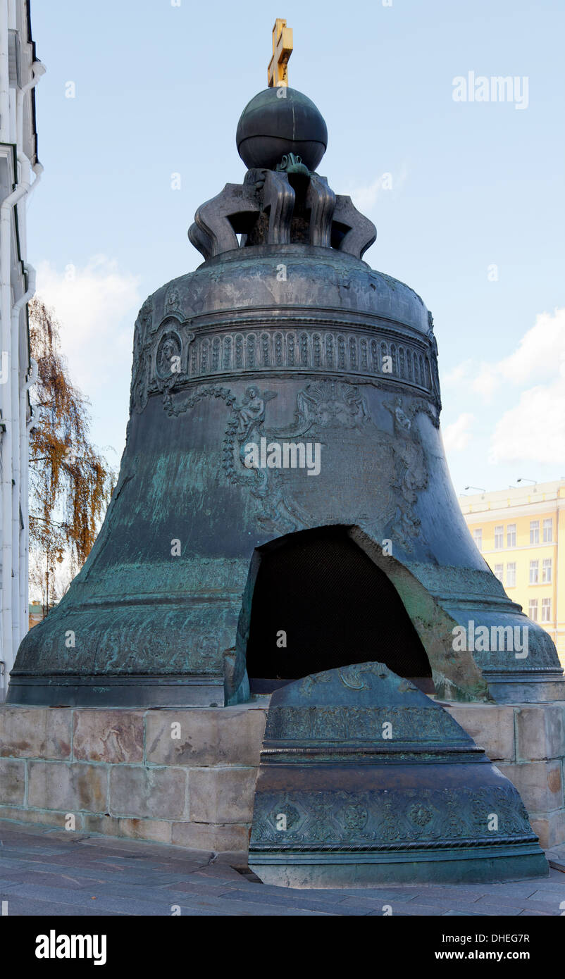Tsar Kolokol, or Royal Bell in the Moscow Kremlin, Russia Stock Photo ...
