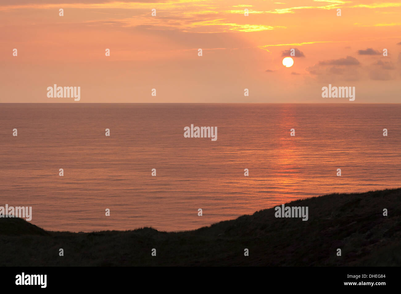 Sunset at the Red Cliff, Kampen, Sylt, North Frisian Islands ...