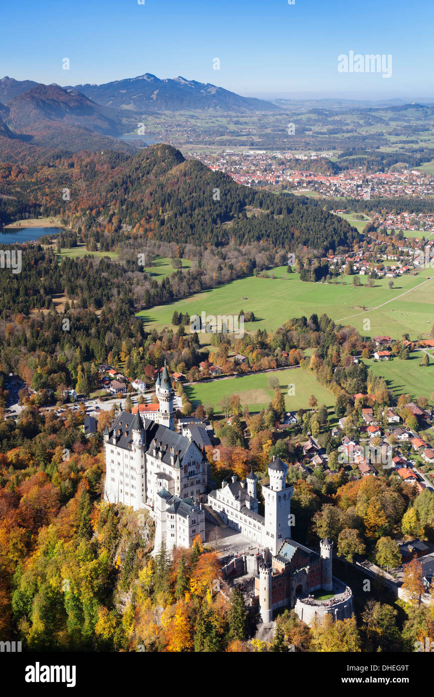 Neuschwanstein Castle, Hohenschwangau, Fussen, Ostallgau, Allgau ...