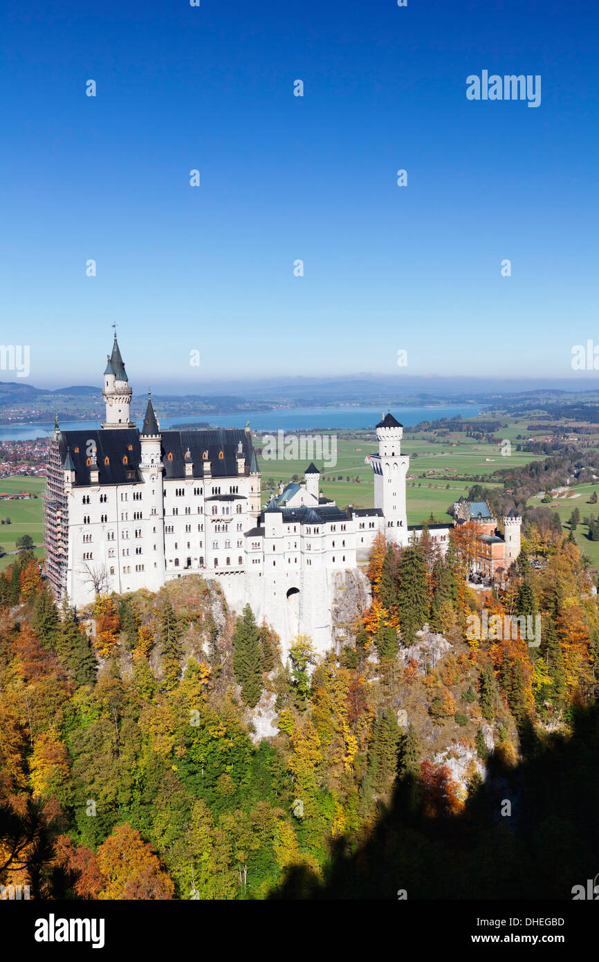 Neuschwanstein Castle, Hohenschwangau, Fussen, Ostallgau, Allgau ...