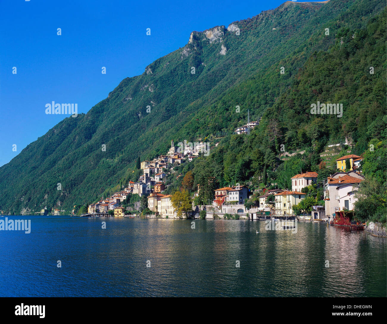An italian village on lake lugano hi-res stock photography and images ...