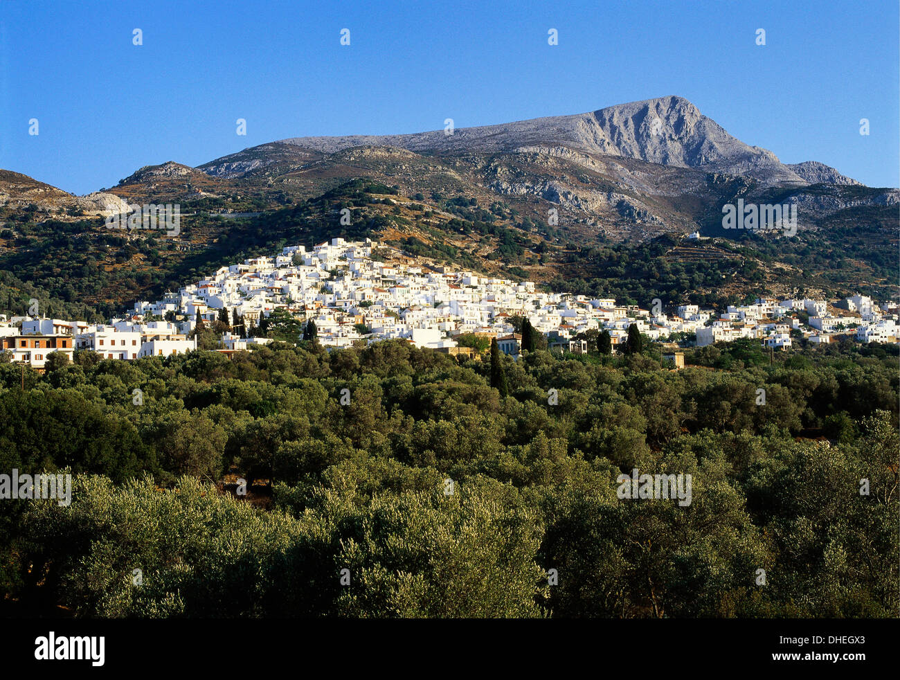 Landscape mountain village filoti hi-res stock photography and images ...