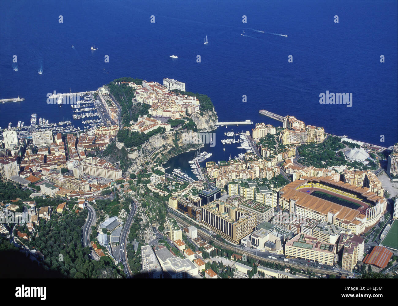 Aerial View of Monaco in the Summer Stock Photo - Alamy