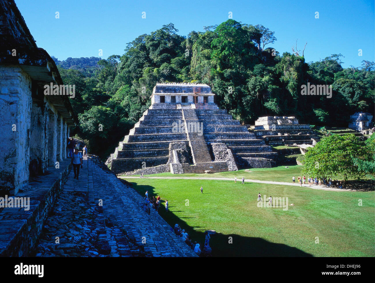 Temple of Inscriptions, Palenque Ruins, Chiapas, Mexico Stock Photo - Alamy