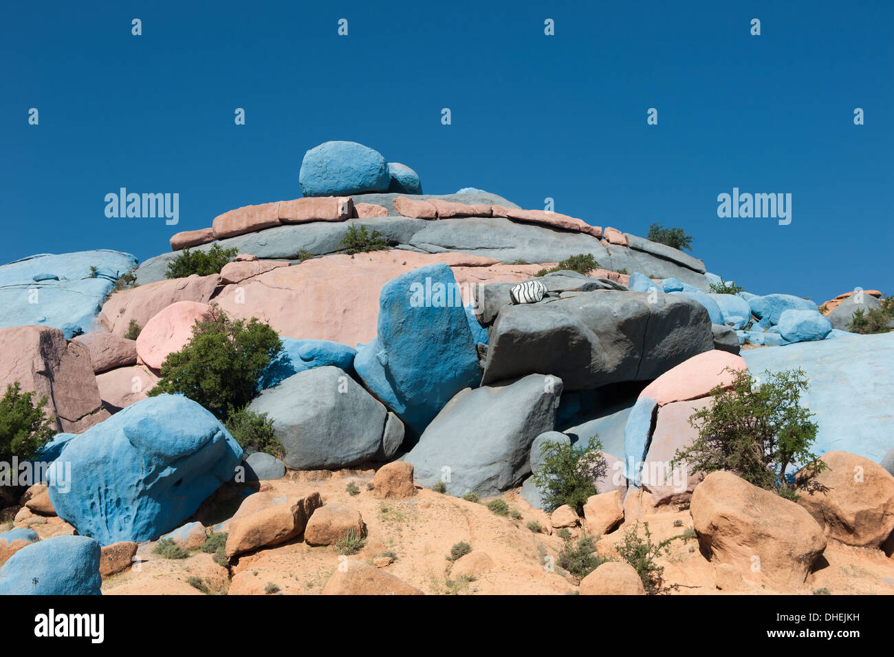 Painted Rocks, Tafraoute, Morocco Stock Photo - Alamy