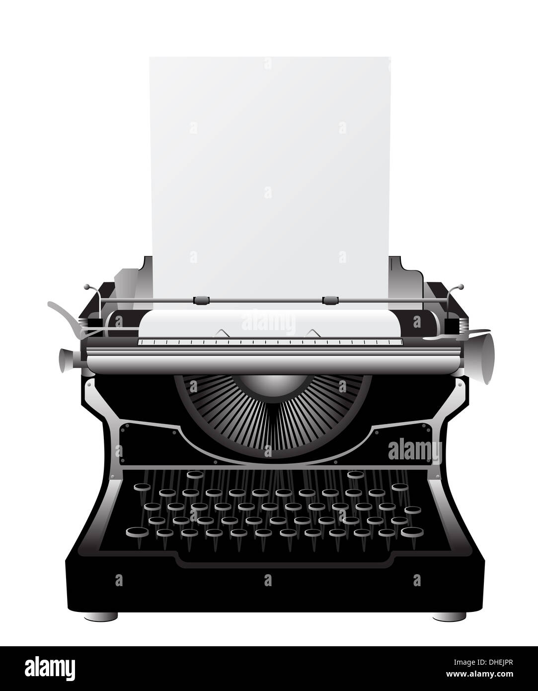 Vintage mechanical manual typewriter Cut Out Stock Images & Pictures ...