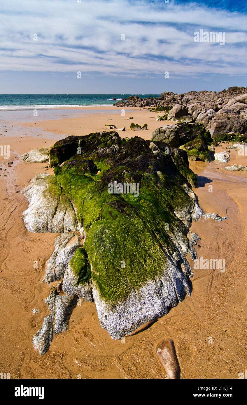 Cote d'Emeraude / Pleherel-Plage-Vieux Bourg Stock Photo - Alamy