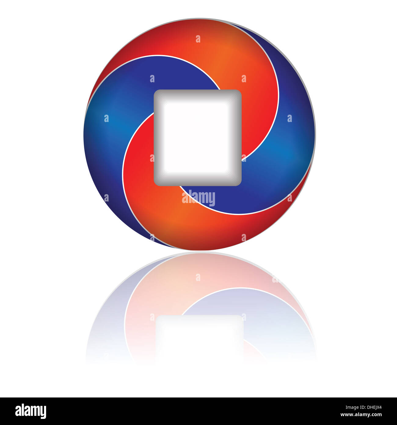 red and blue icon Stock Photo - Alamy