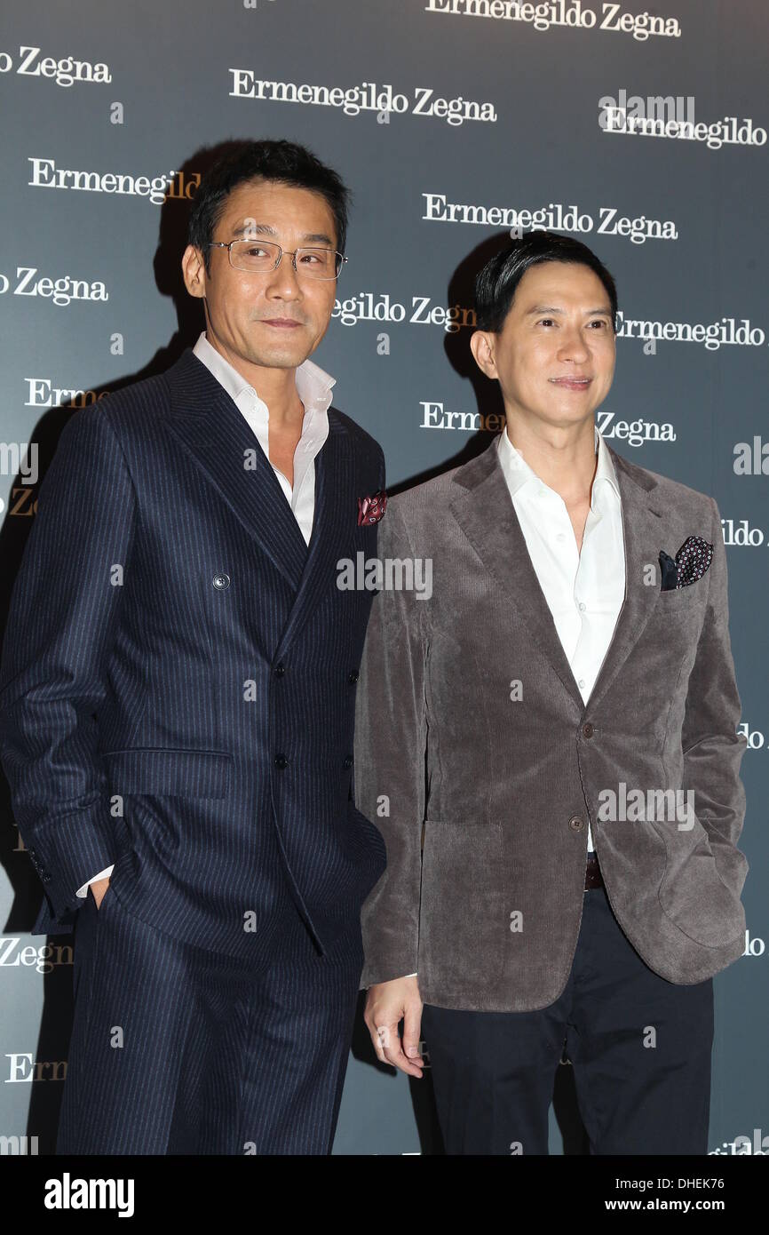 Hong Kong, China. 6th Nov, 2013. Actors Tony Leung and Nick Cheung ...