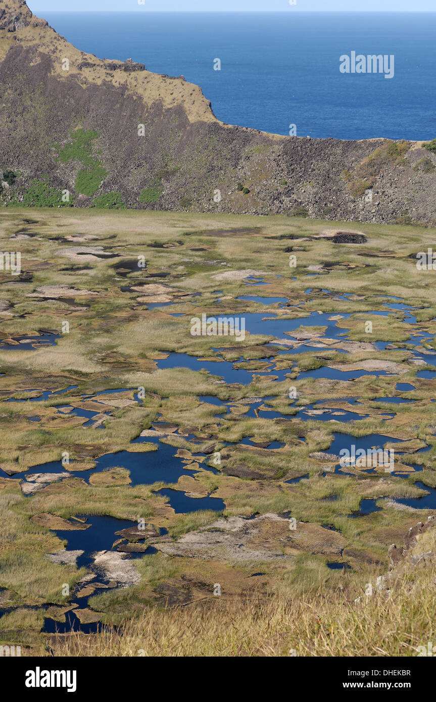 Orongo crater hi-res stock photography and images - Alamy