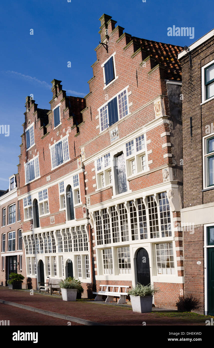 Old house on the habour of the Dutch historic town Hoorn Stock Photo ...