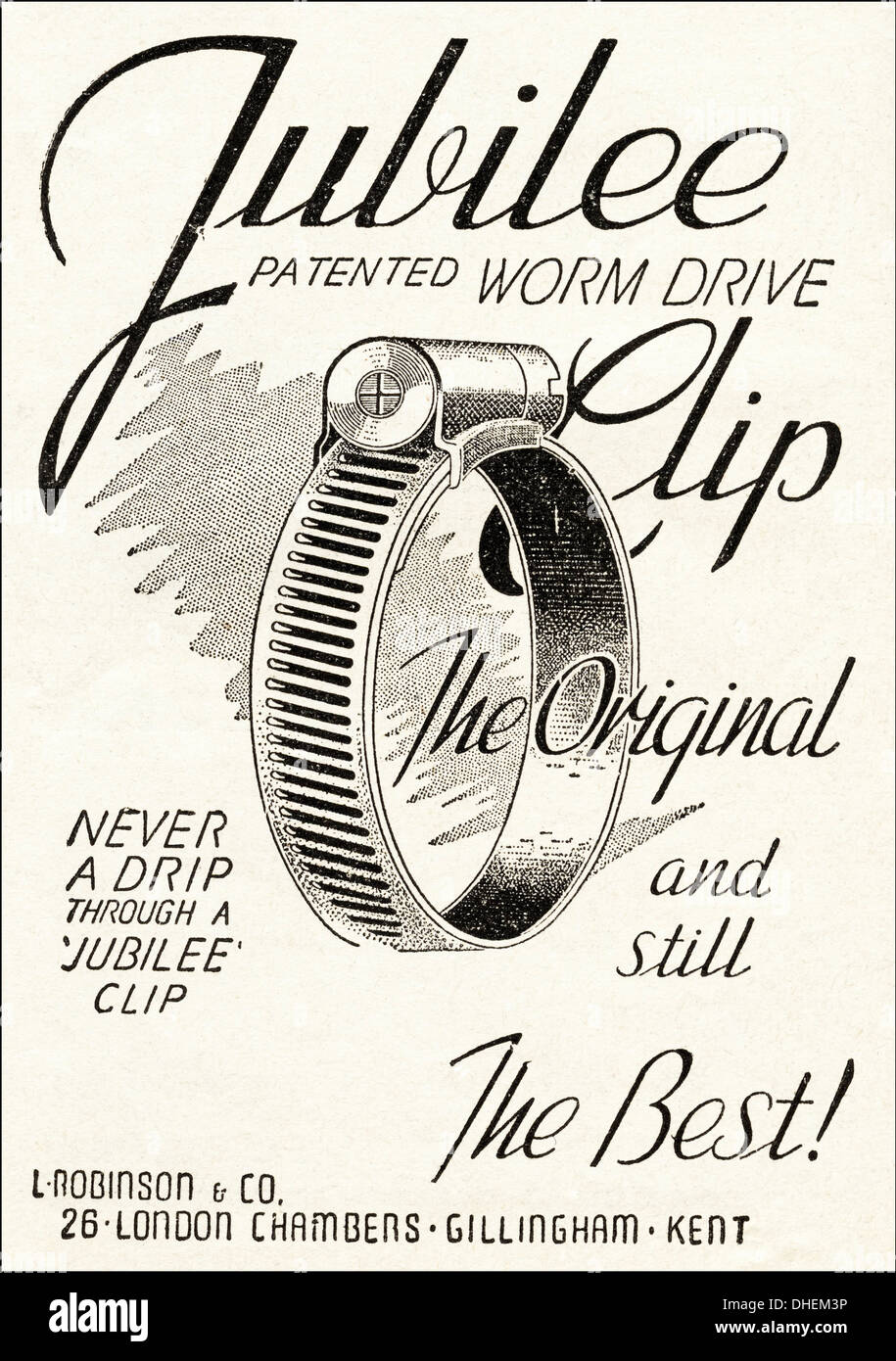Vintage advertising clips hi-res stock photography and images - Alamy