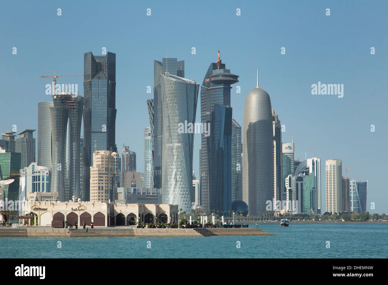 Futuristic skyscrapers in doha hi-res stock photography and images - Alamy