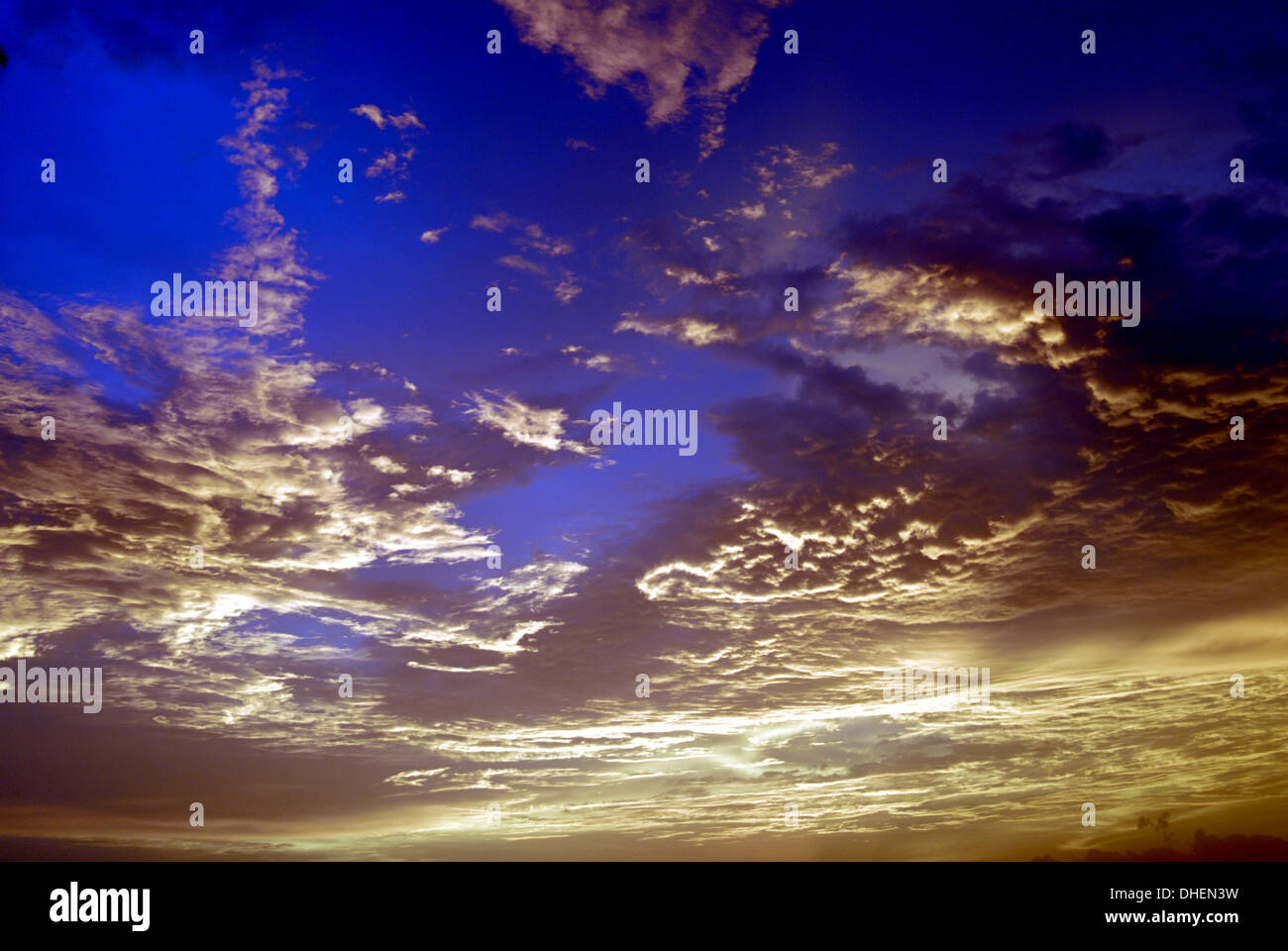 Colourful clouds at dusk, Kerala, India, Asia Stock Photo - Alamy