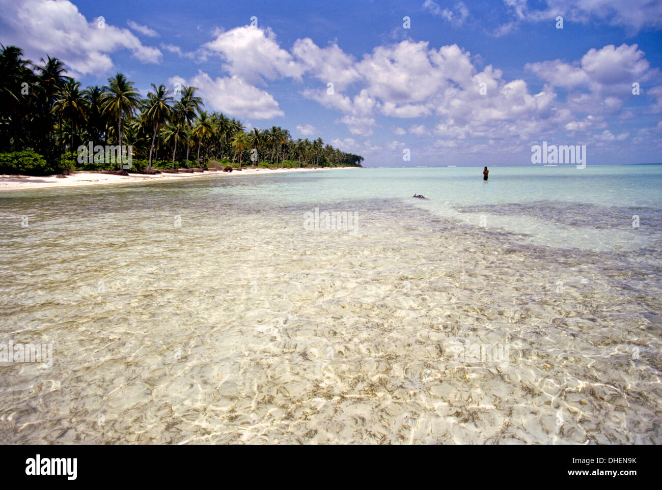 Clear water off Bangaram Island, Lakshadweep Islands, India, Indian ...