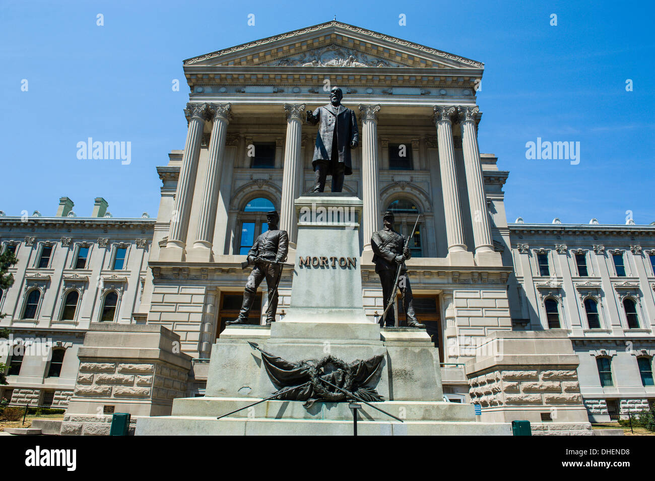 Indiana Statehouse, the state capitol building, Indianapolis, Indiana ...