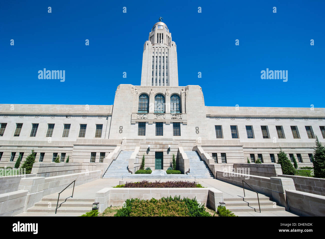Nebraska State Capitol, Lincoln, Nebraska, United States of America ...