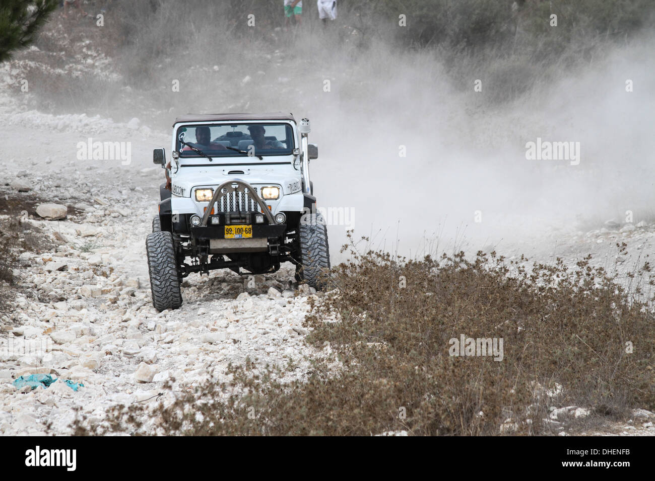 Cross country rally. A 4x4 event photographed in Israel A jeep ...