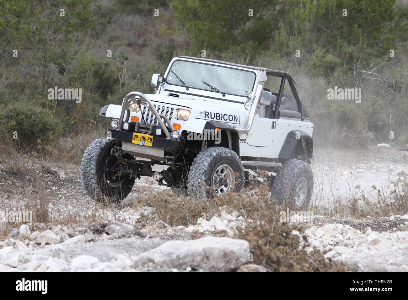 Cross country rally. A 4x4 event photographed in Israel A jeep ...