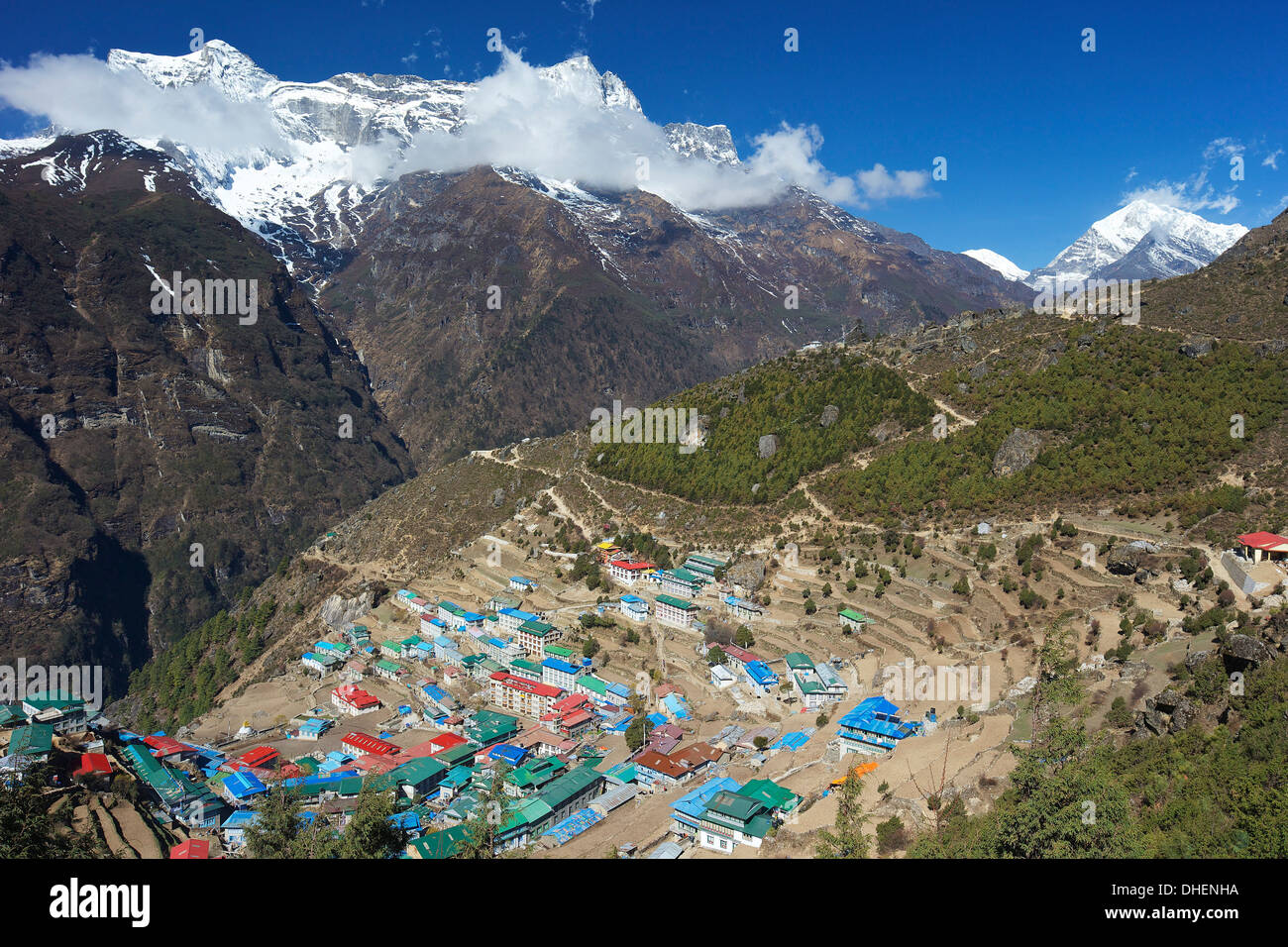 Namche Bazaar, Nepal, Himalayas, Asia Stock Photo - Alamy