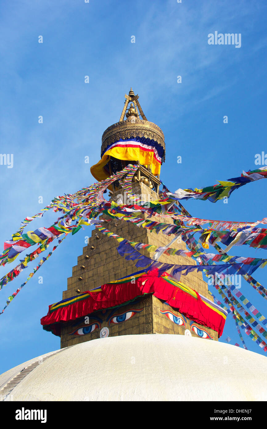 All seeing eyes of the Buddha, Boudhanath Stupa, UNESCO World Heritage ...