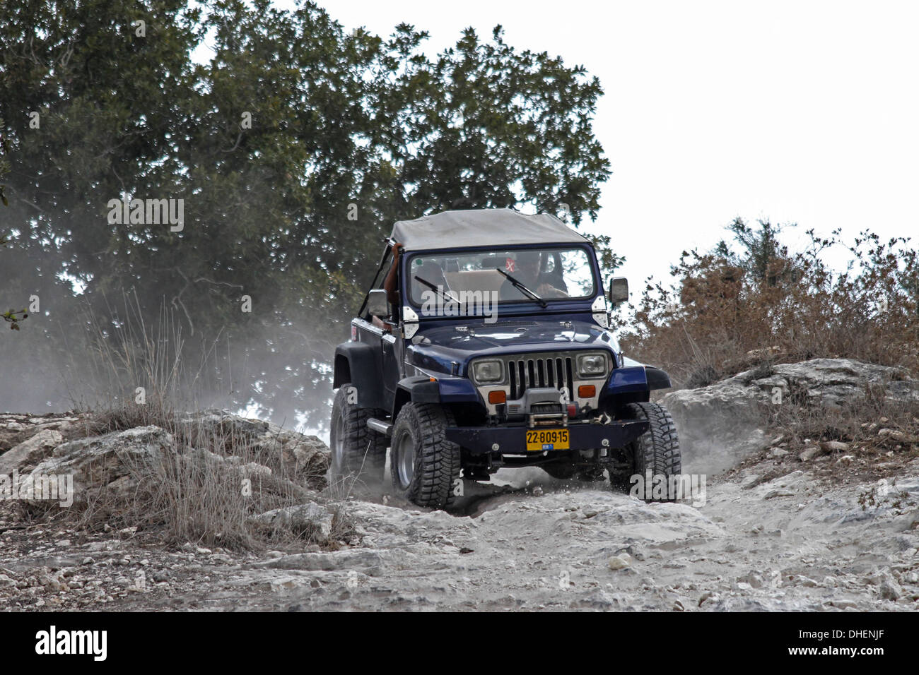 Cross country rally. A 4x4 event photographed in Israel A jeep ...