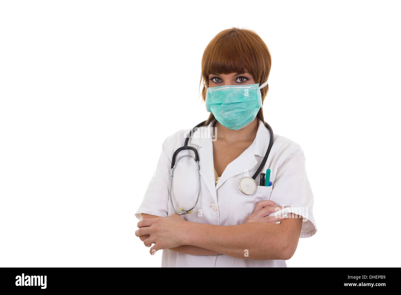 medical doctor with stethoscope around his neck Stock Photo - Alamy