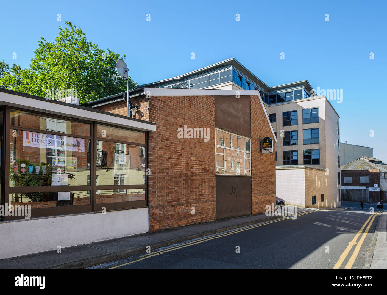 Exterior external a view of the Tramways Working Men's Club WMC in York ...