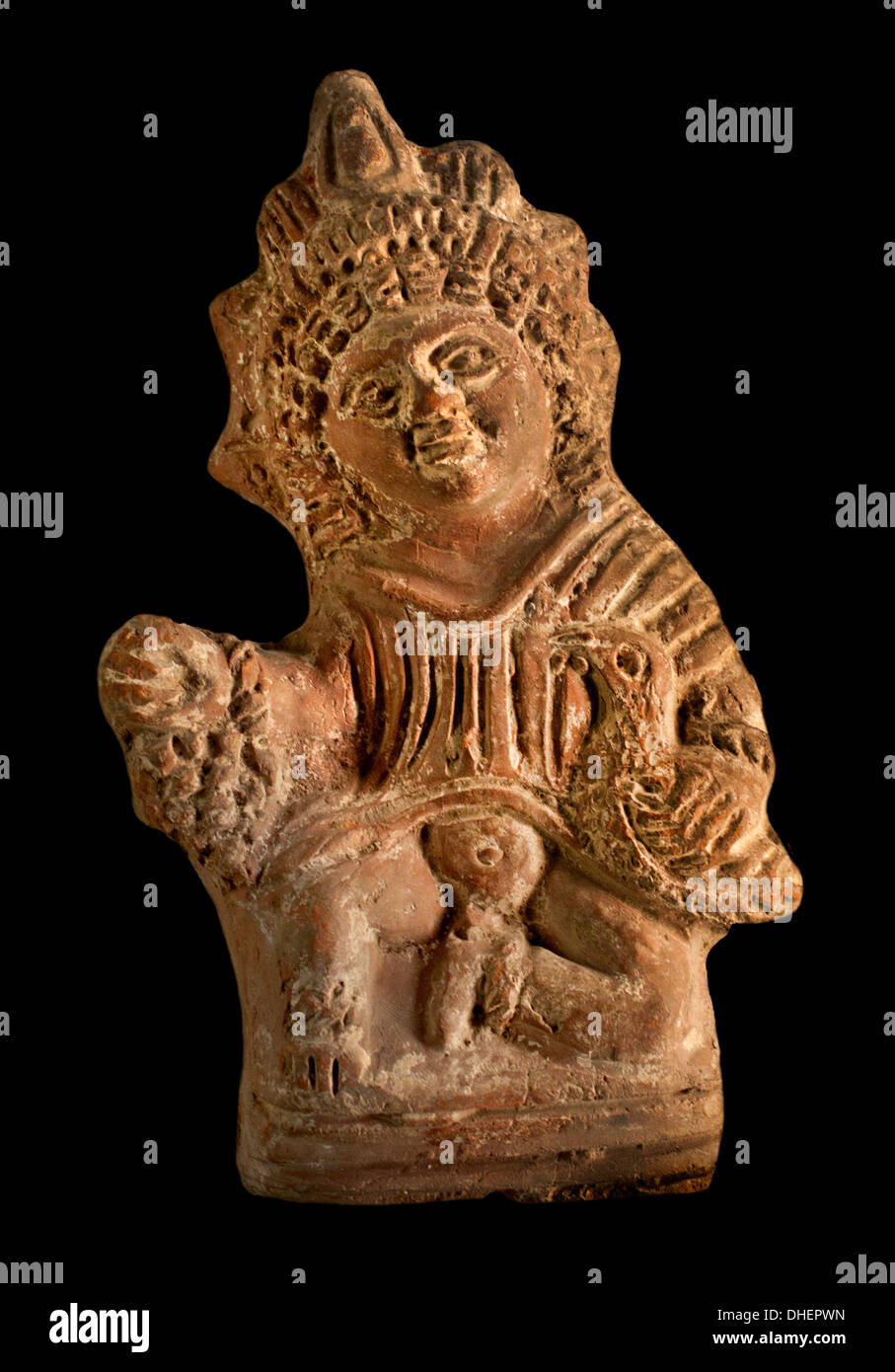 Harpocrates (Horus the child) son of Isis and Osiris holding a rooster ...