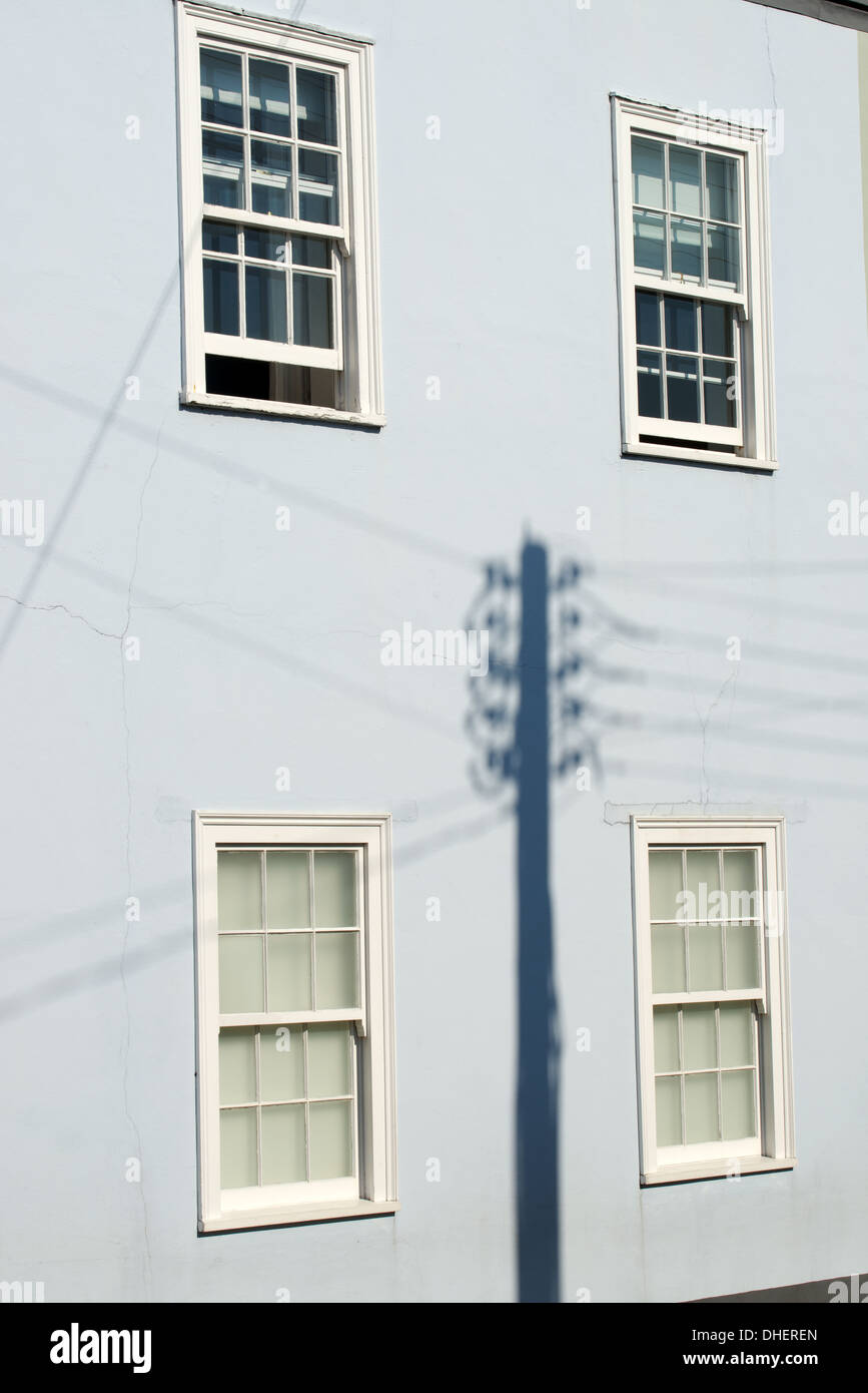 Shadow of electricity pole Stock Photo - Alamy