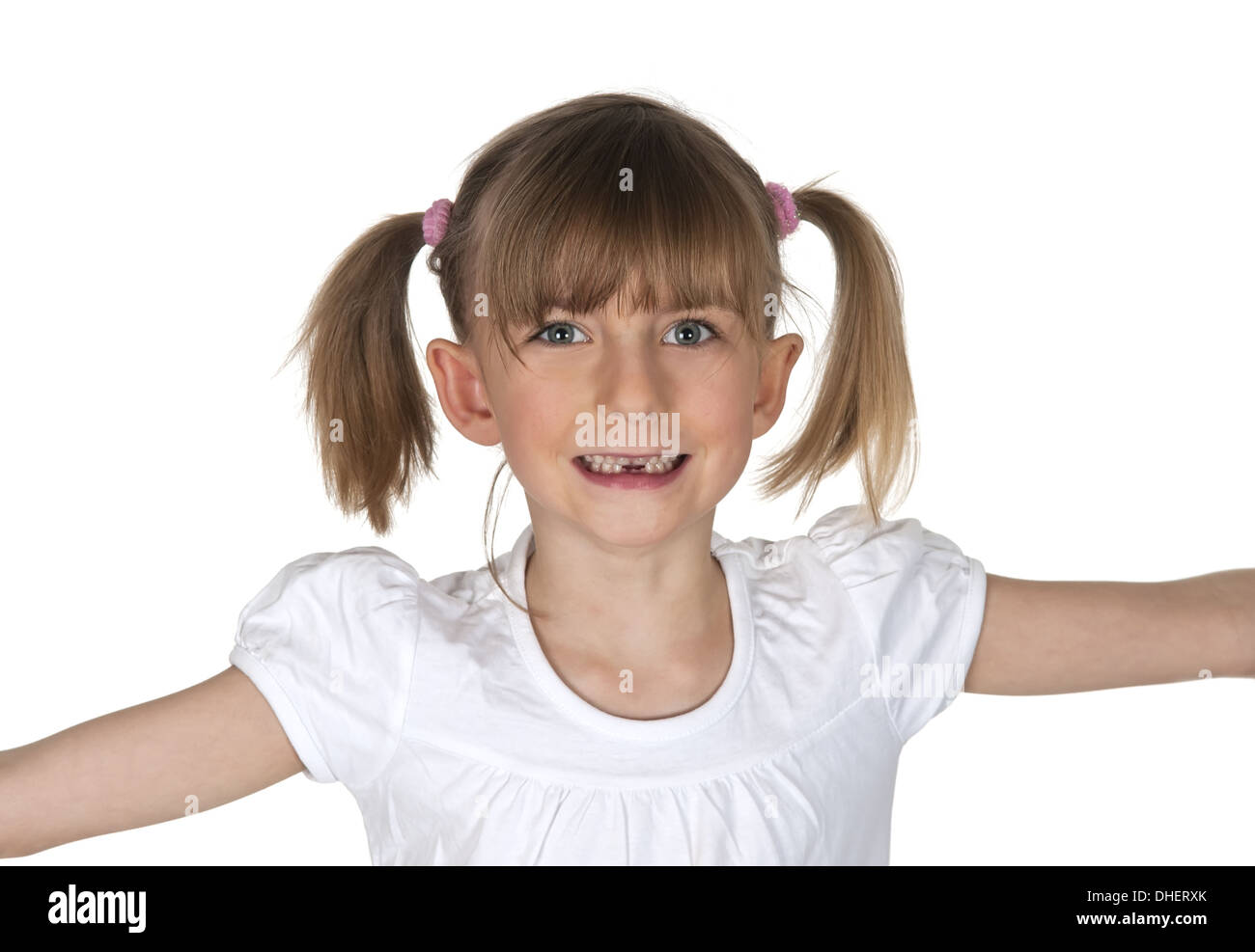 Girl with tooth gap hi-res stock photography and images - Alamy