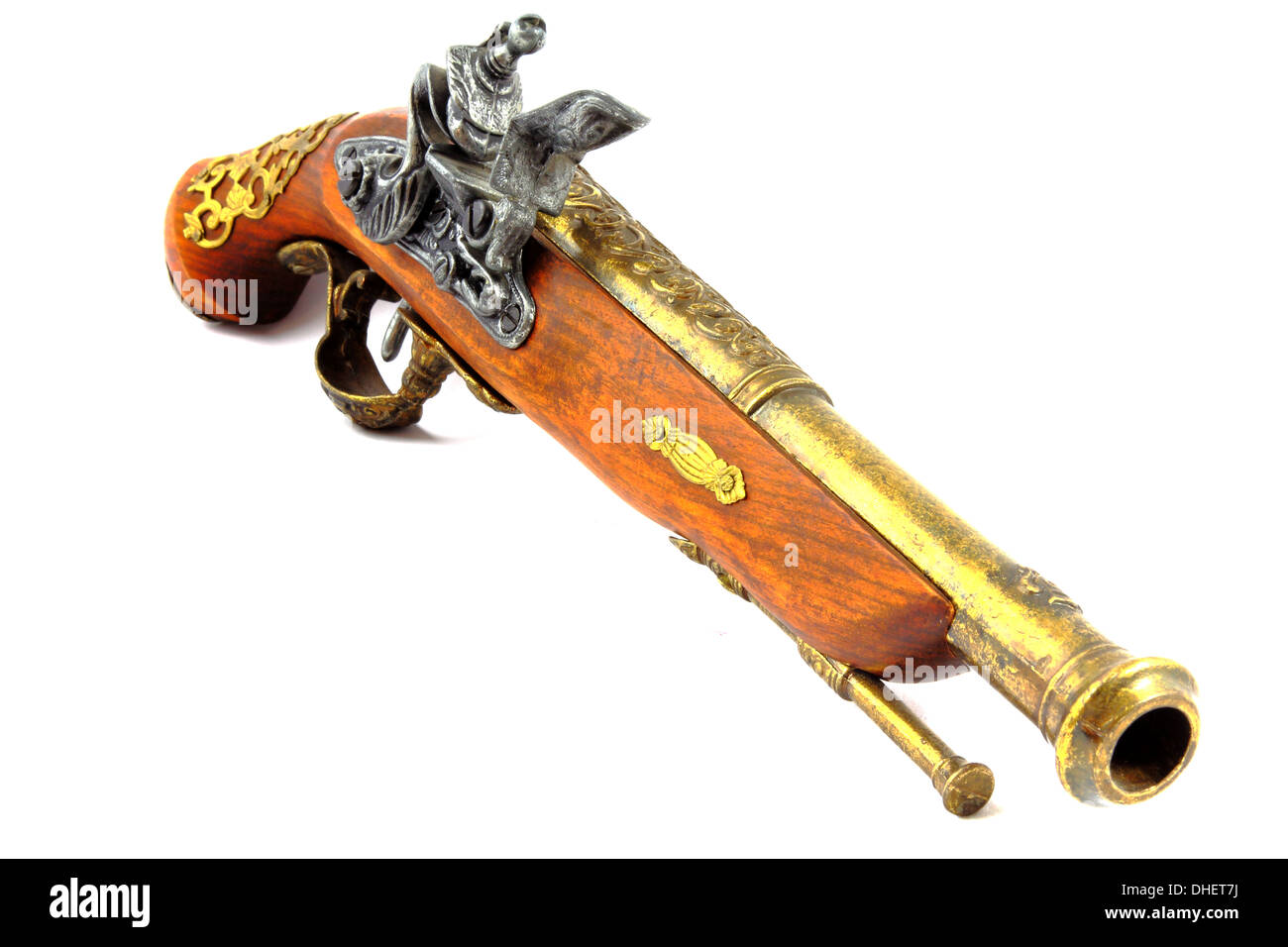 Antique Flintlock Pistol Stock Photo - Alamy
