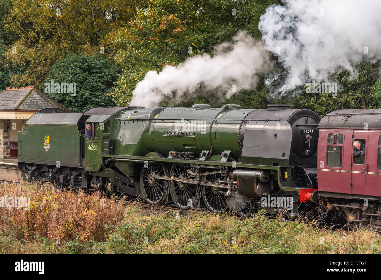 Princess Coronation Class 6233 Duchess of Sutherland. 46233 Stock Photo ...