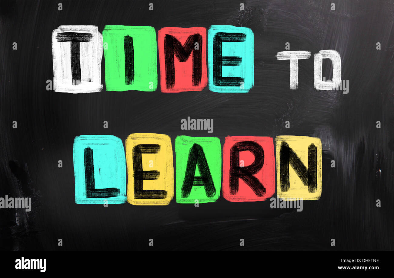 Time To Learn Concept Stock Photo - Alamy