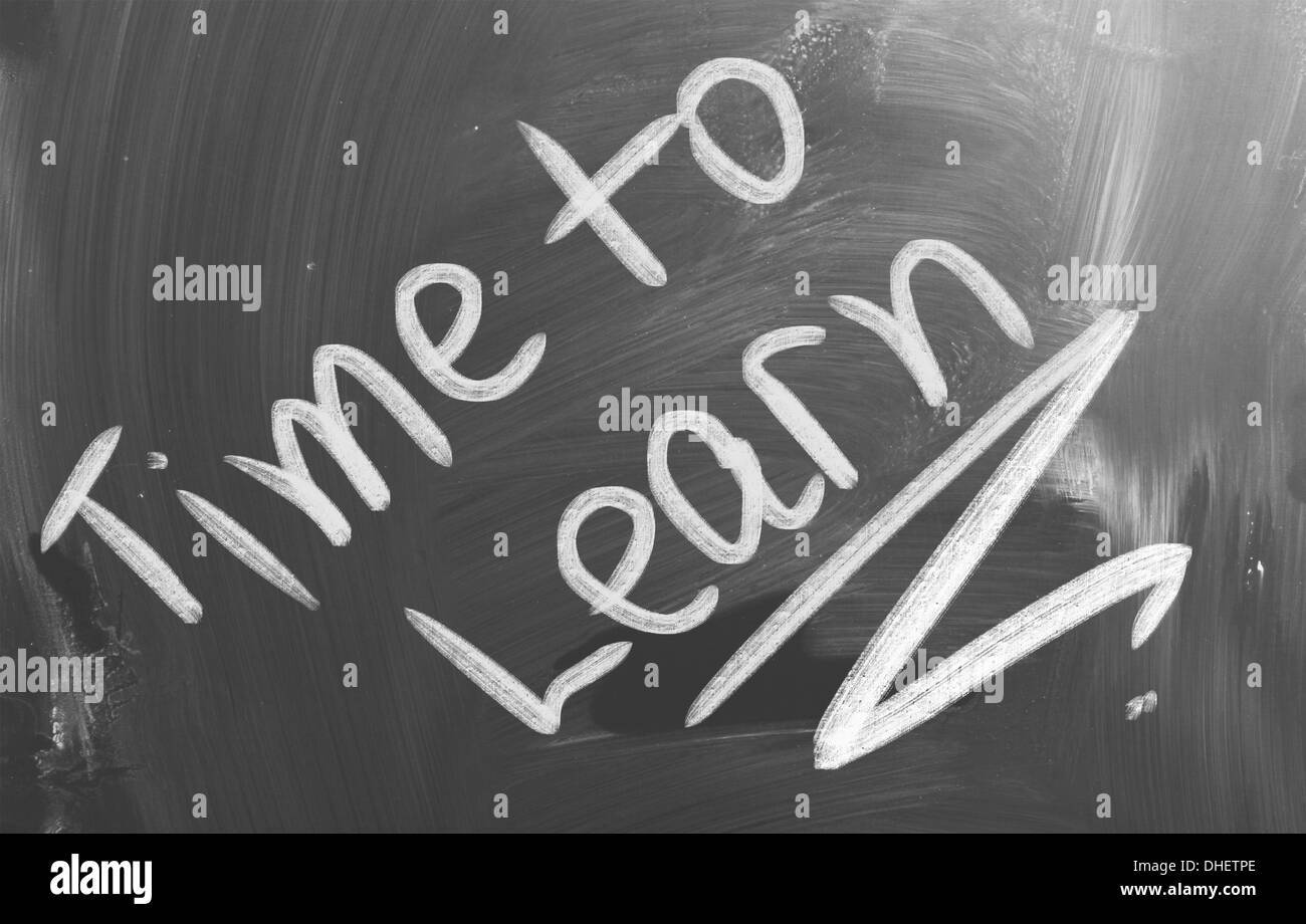 Time To Learn Concept Stock Photo - Alamy