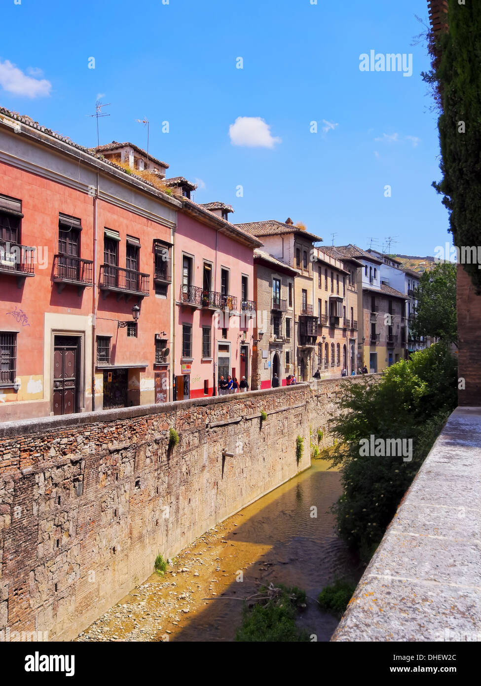 Albayzin District in Granada - famous city in Andalusia, Spain Stock ...