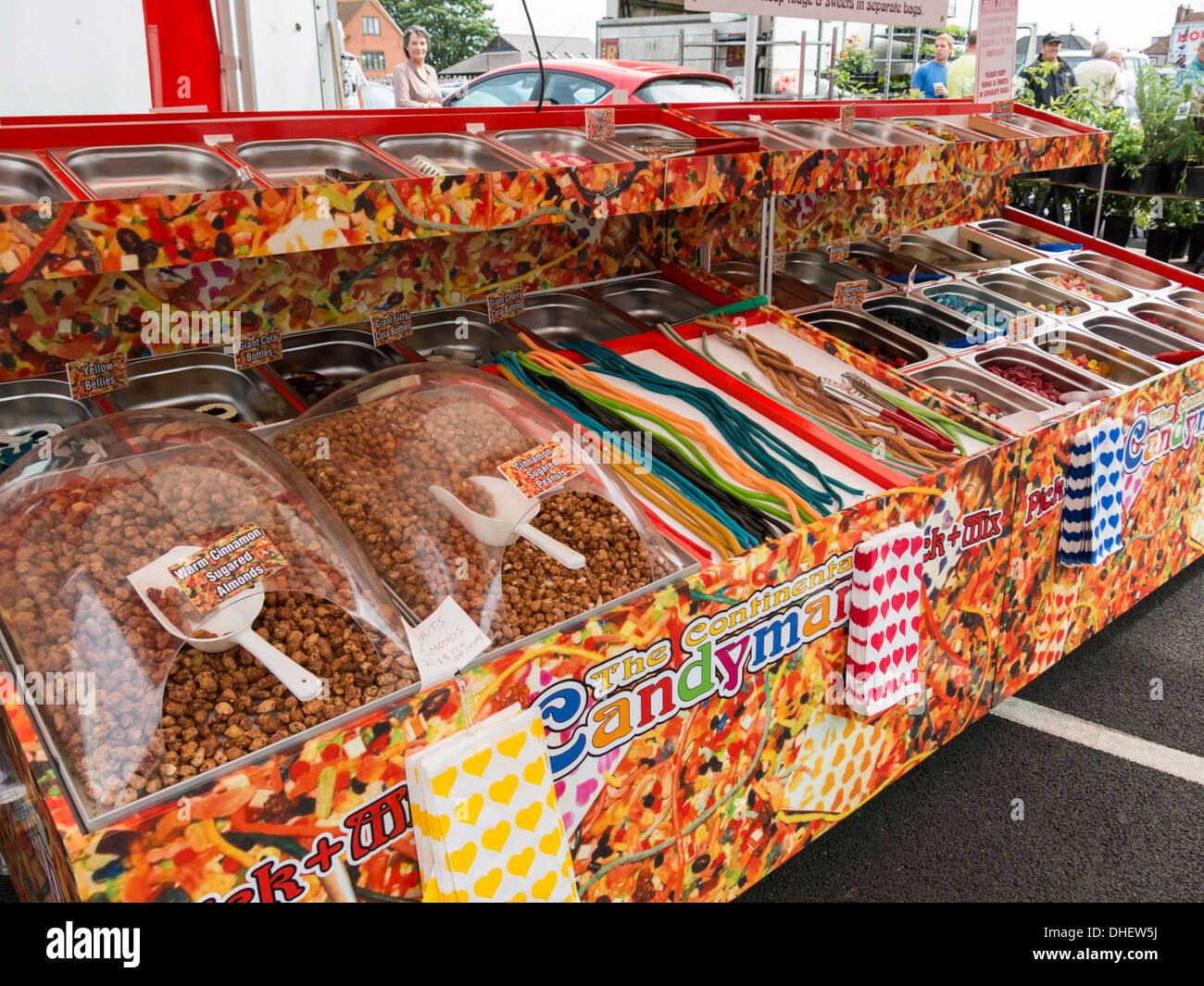 Sweets sweeties market stall hi-res stock photography and images - Alamy