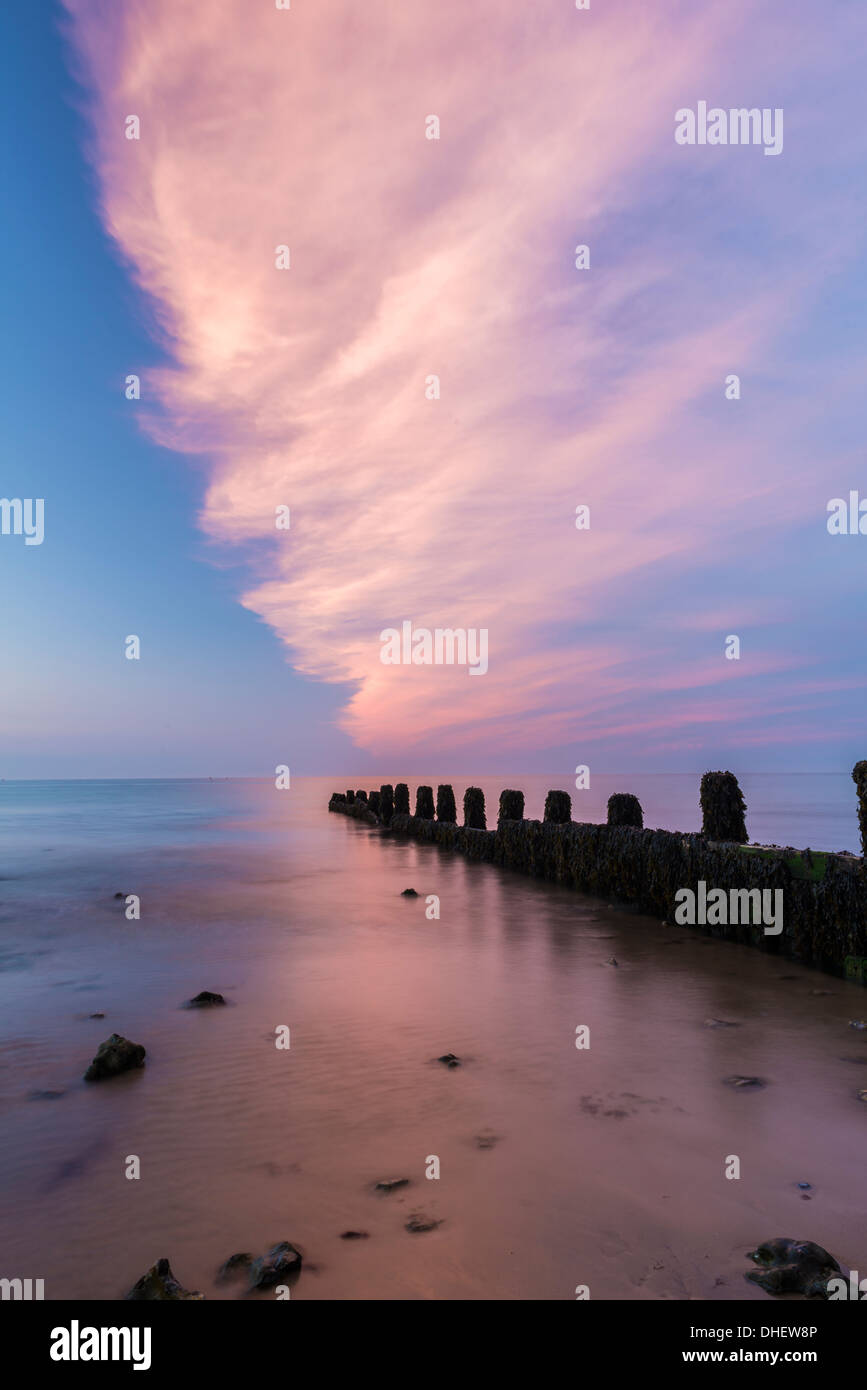 Groynes In The Sea Norfolk Stock Photos & Groynes In The Sea Norfolk ...