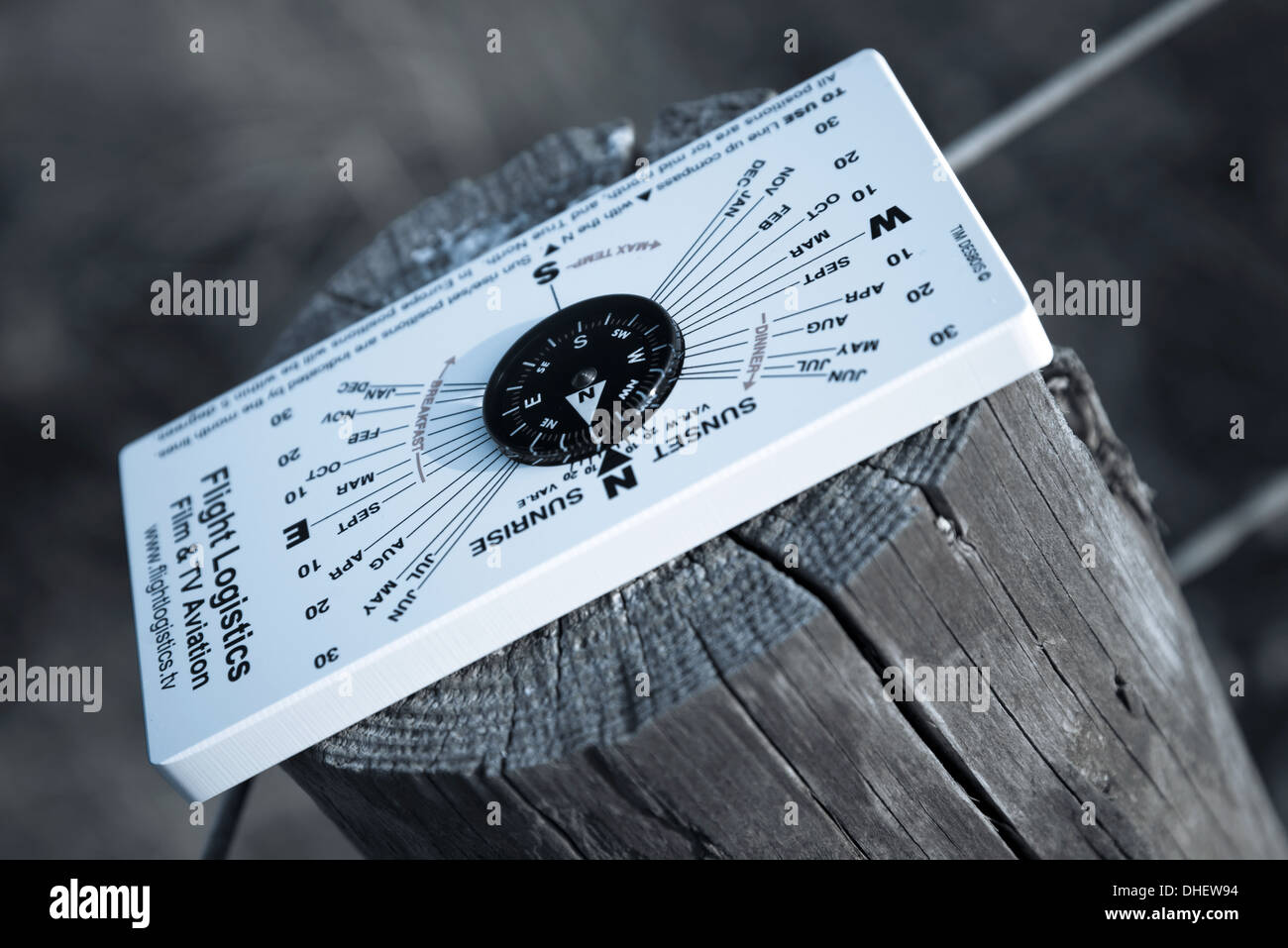 Photographers Sun Position Compass Stock Photo - Alamy