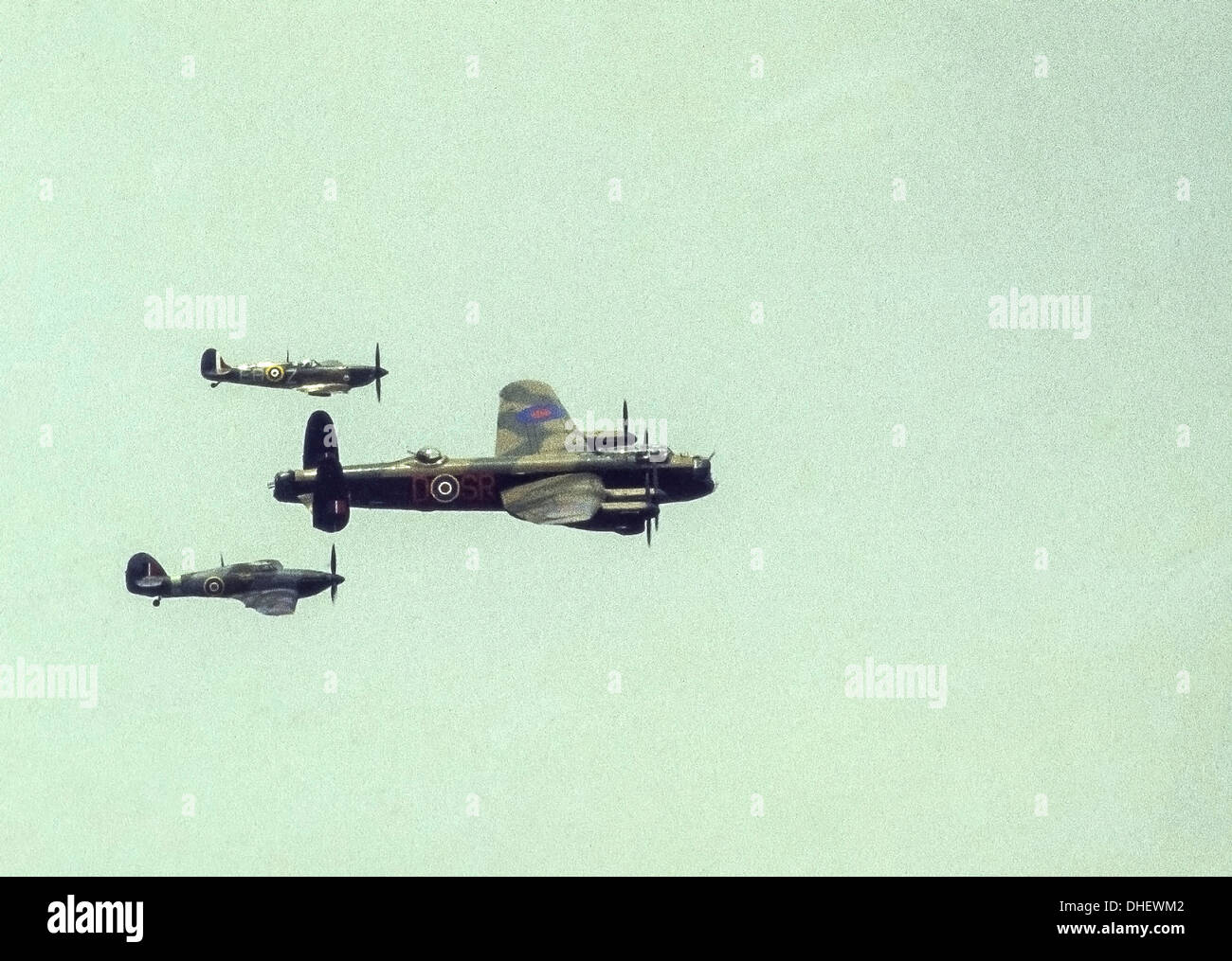 Spitfire, Lancaster and Hurricane, from the Battle of Britain Memorial ...