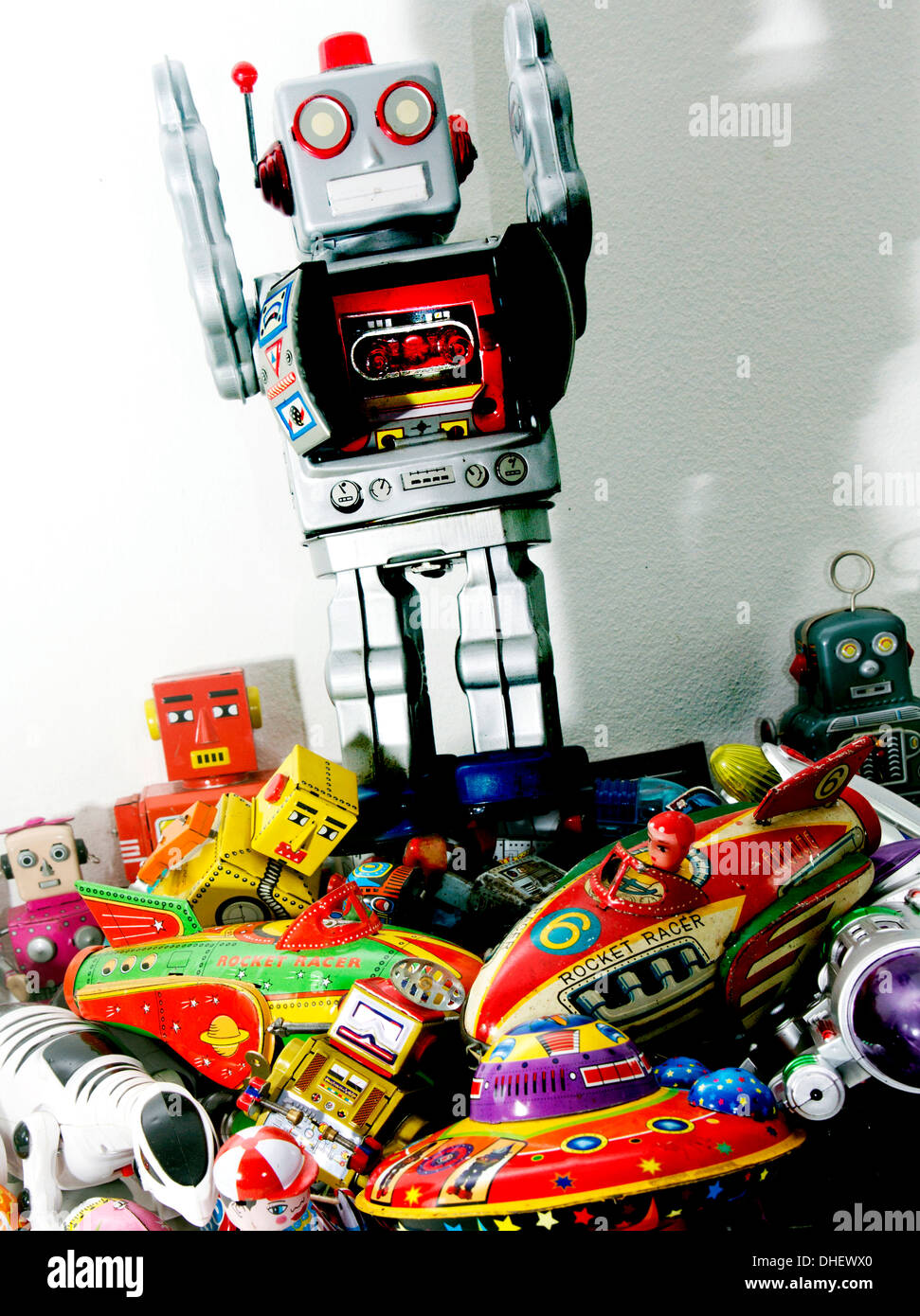 big robot toy on top Stock Photo - Alamy