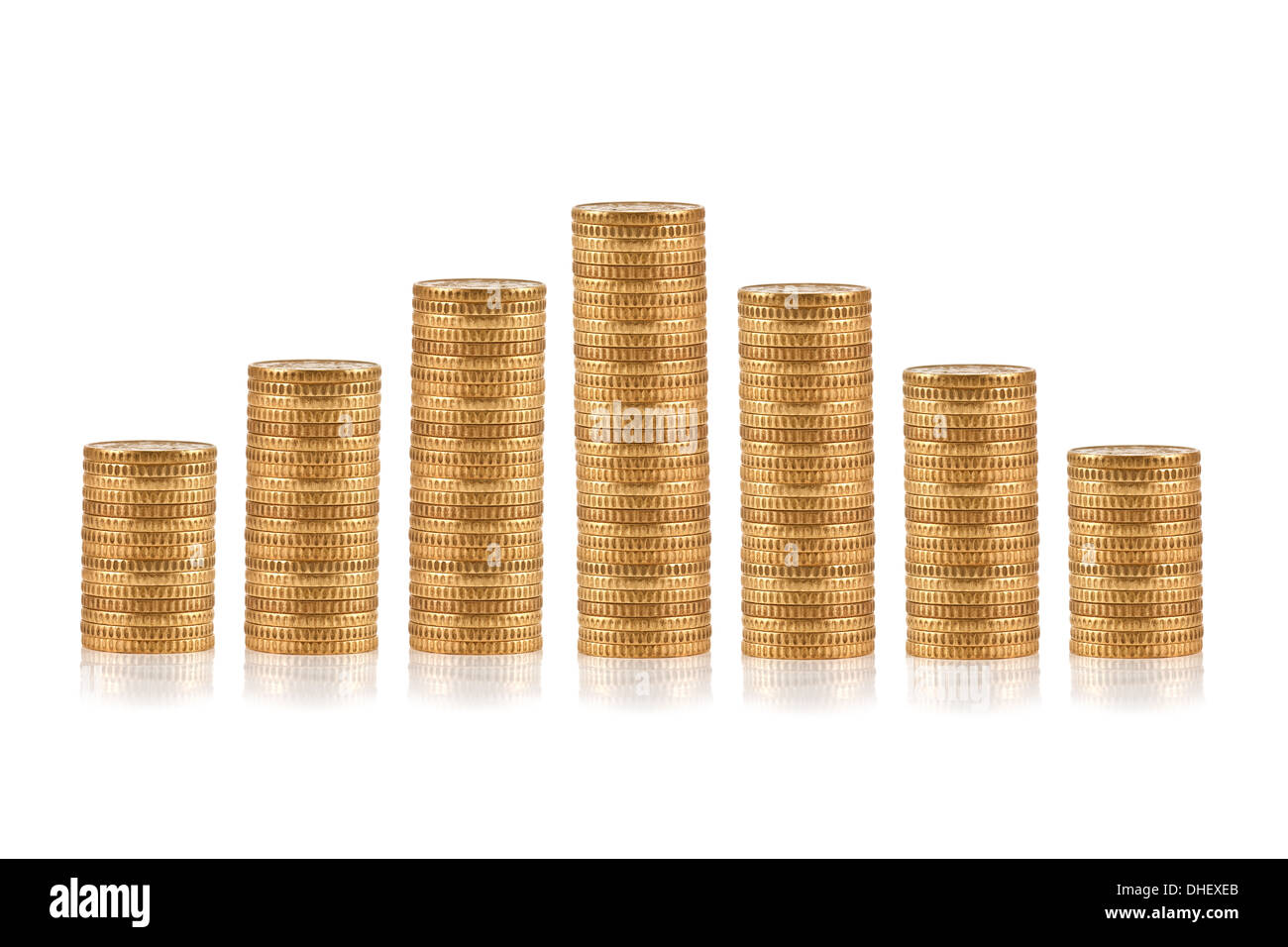 gold coin isolated on white Stock Photo - Alamy