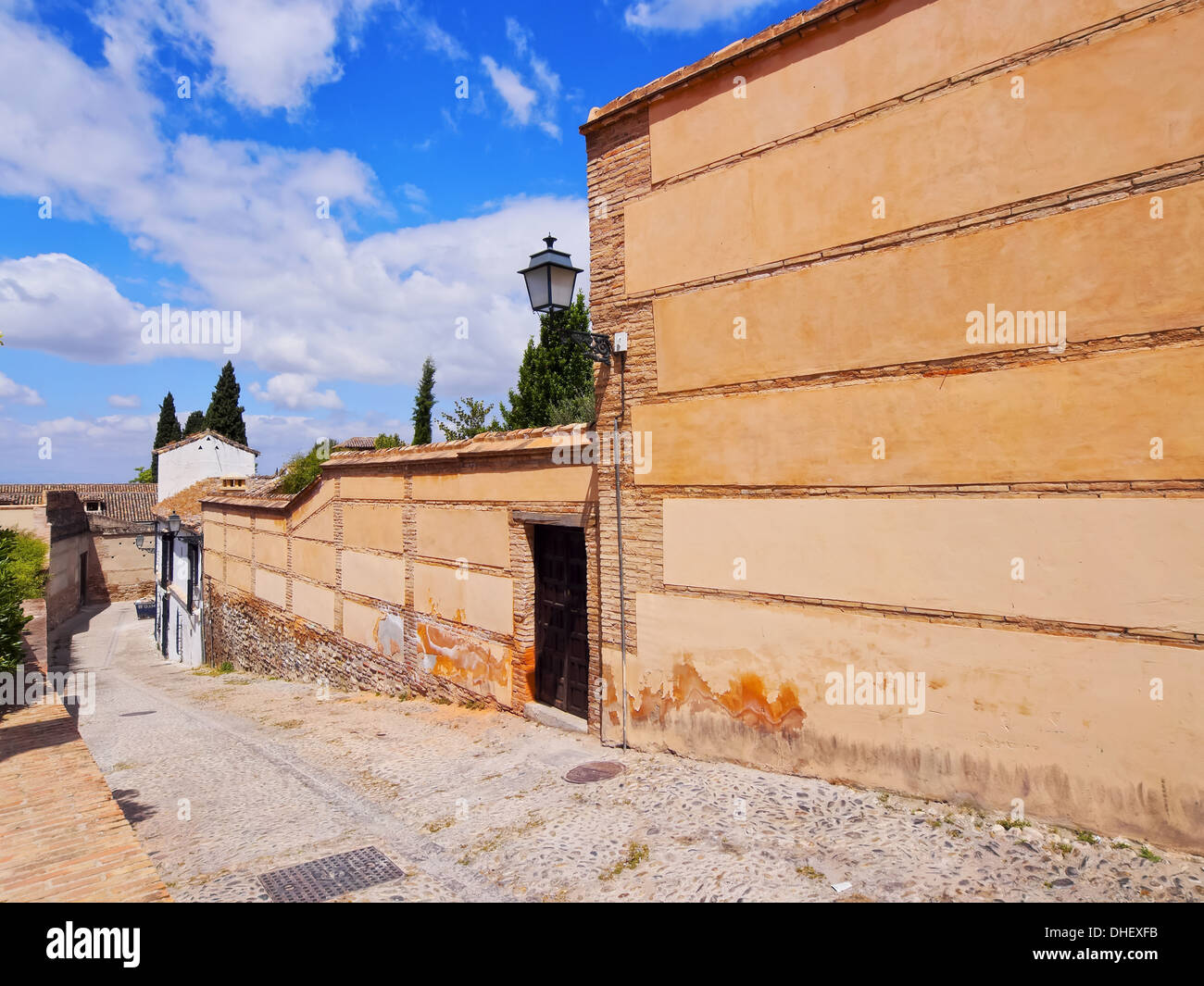 Albayzin District in Granada - famous city in Andalusia, Spain Stock ...