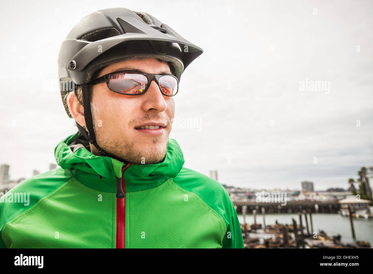 Discovering city by bike Stock Photo - Alamy