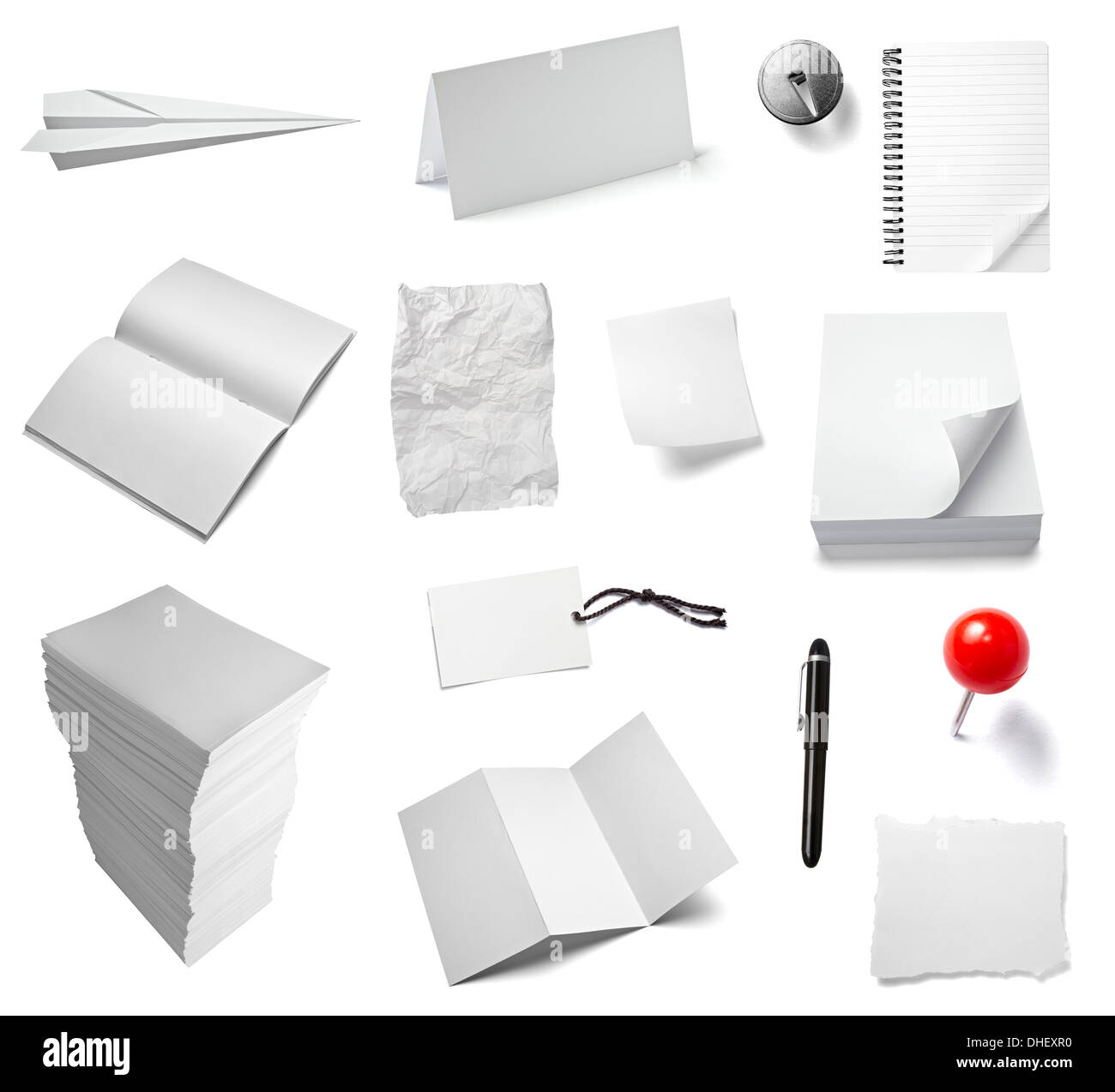 Paper plane template Cut Out Stock Images & Pictures - Alamy