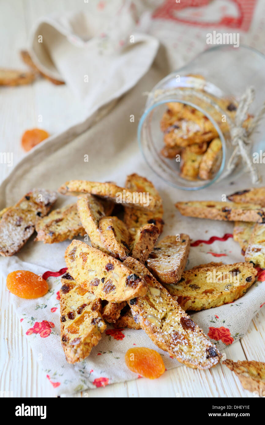 crisp Italian cookies - biscotti, food Stock Photo - Alamy